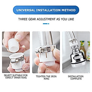 Multi Mode Adjustable pressurization Conversion Head Anti Splash Bubbler Rotating Water-Saving Faucet Filter Head Bathroom Accessories