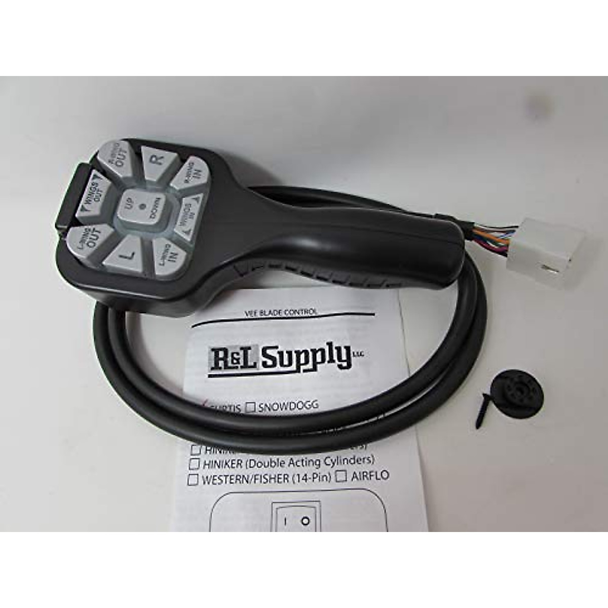 R&L SUPPLY New 9 PIN Plug Curtis V PLOW Snow PLOW Controller 1HHV SNO PRO 3000