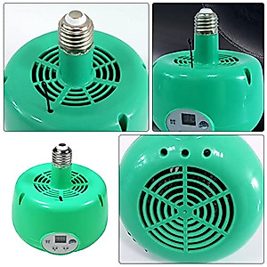HANABASS 2pcs Hatching Poultry Plastic Tool Green Lamps Pet Ducks Animal Birds Amphibian Chicken Heat Incubation Safe Aquarium Emitter Coop Turtle Hamsters Animals No Snake Lamp Bulb Lambs