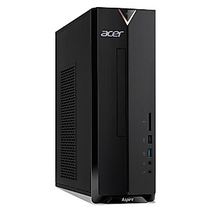 Acer Aspire XC-895-UR11 Desktop | 10th Gen Intel Core i3-10100 4-Core Processor | 8GB 2666MHz DDR4 | 1TB 7200RPM Hard Drive | 8X DVD | Intel Wireless Wi-Fi 6 | Bluetooth 5.1 | Windows 10 Home