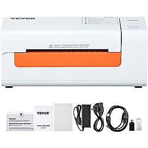 VEVOR Thermal Label Printer, Shipping Label Printer for 4"x6" Labels, USB Connection & Auto Label Recognition, Support Windows/MacOS/Linux/Chromebook, Compatible w/Amazon, Ebay, Etsy, UPS,etc