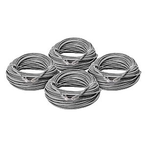 Lorex Technology Lorex CBL100C5RUW-4PK 100ft CAT5e Extension Cables,Fire Resistant and in-Wall Rated, CMR Type (Riser) (4-Pack)