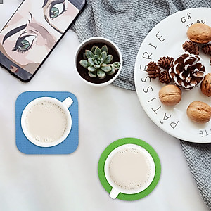 4pcs Jar Opener Gripper Pad, Multifunctional Rubber Jar Opener Kitchen Coaster for Elderly Suffering from Arthritis Children Women Weak Hands(Blue, Green)