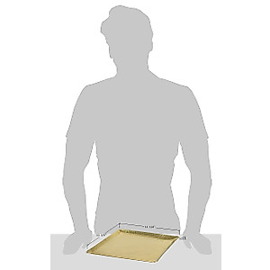 Red Co. 11.25 inch Square Large Gilded Aluminum Hammered Decorative Serving Tray