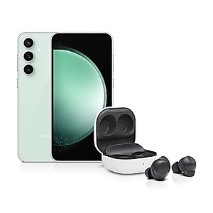 SAMSUNG Galaxy S23 FE Cell Phone (Mint) + $49.99 Buds FE (Graphite) 128GB Unlocked Android Smartphone w/Long Battery Life and True Wireless Bluetooth Earbuds w/Wing Tip Design, US Version, 2023