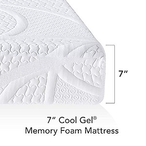 Classic Brands Classic Gel Memory Foam 7-Inch Mattress, King