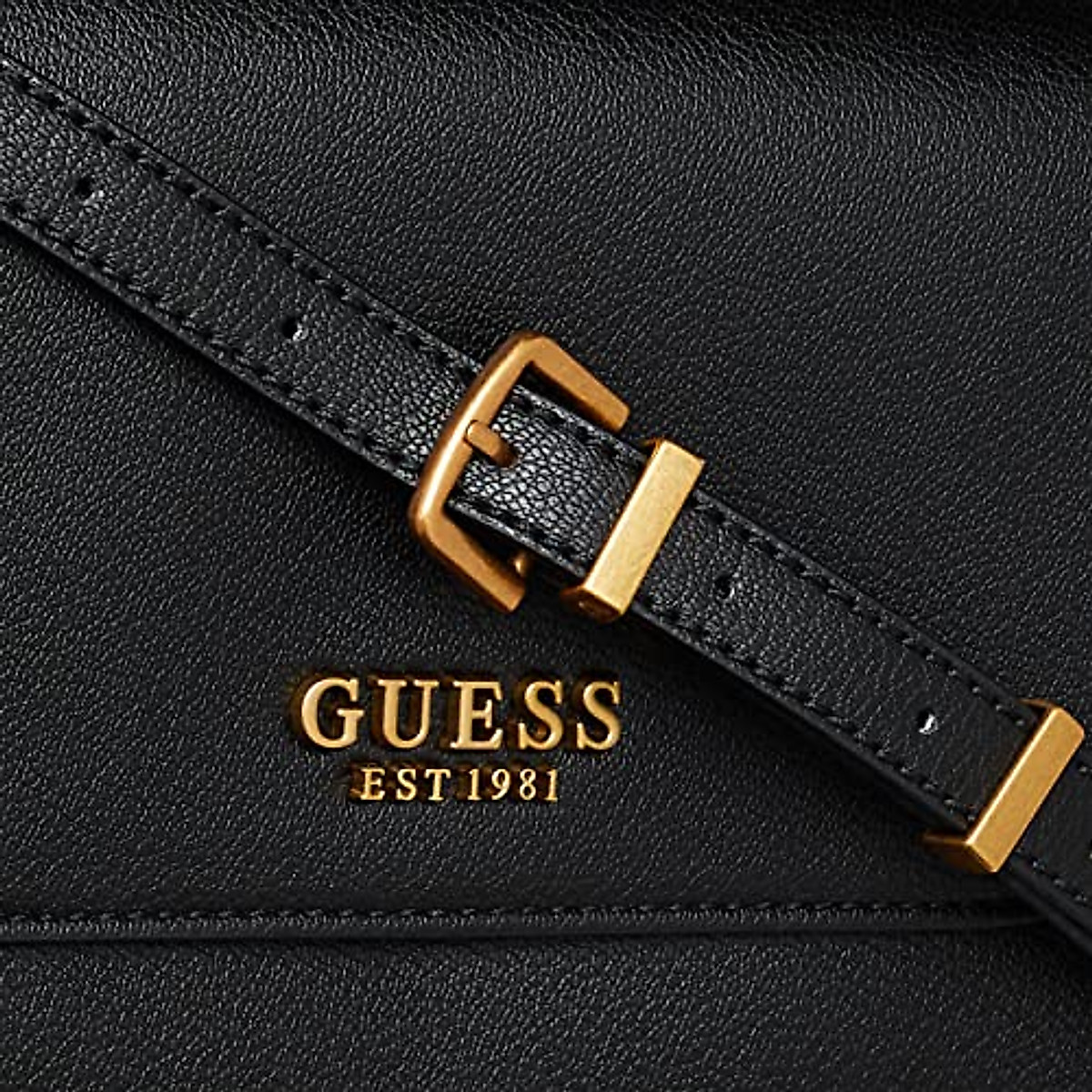 GUESS Kristle Top-Handle Flap Black One Size