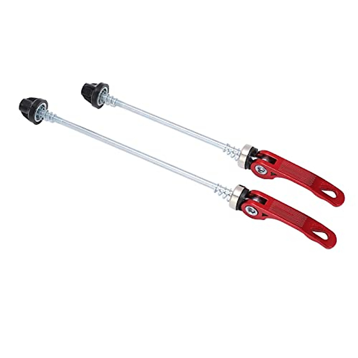 Bike Wheel Hub Front and Rear Skewers, Accessories Quick Release Lock Skewers Universal Heavy Duty for Road Bike(Red)