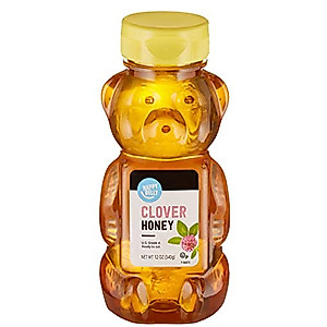 Amazon Brand - Happy Belly Clover Honey, 12 Ounce