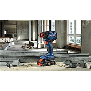 BOSCH GDX18V-1860CB23 18V Connected-Ready Two-In-One 1/4 In. and 1/2 In. Bit/Socket Impact Driver/Wrench Kit with (1) CORE18V® 4 Ah Advanced Power Battery and (1) 2 Ah Standard Power Battery