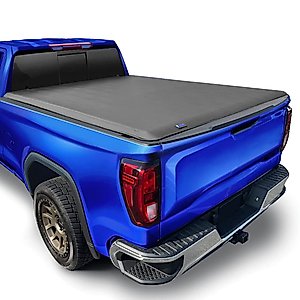 Tyger Auto T1 Soft Roll Up Truck Bed Tonneau Cover Compatible with 2007-2013 Chevy Silverado / GMC Sierra 1500; 2007-2014 2500 HD 3500 HD | Fleetside 6'6" Bed (78") | TG-BC1C9004 , Black