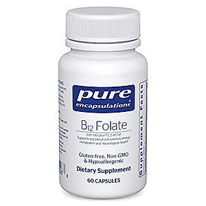 Pure Encapsulations B12 Folate | Energy Supplement to Support Nerves* | 60 Capsules