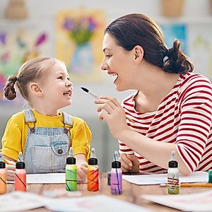 Epakh 80 Pieces Plastic Squeeze Bottle with Twist Top Cap Dispensing Bottles Small Round LDPE Bottle 1 Oz/ 30 ml Squeeze Condiment Bottles for Crafts, Household, Kitchen, Lab Dispensing