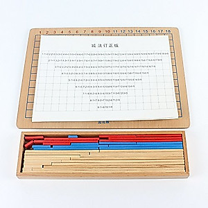 DANNI Montessori Addition Subtraction Strip Board Preschool Childhood Math Toy Early Educational Math Calculation Learn Teaching Aids