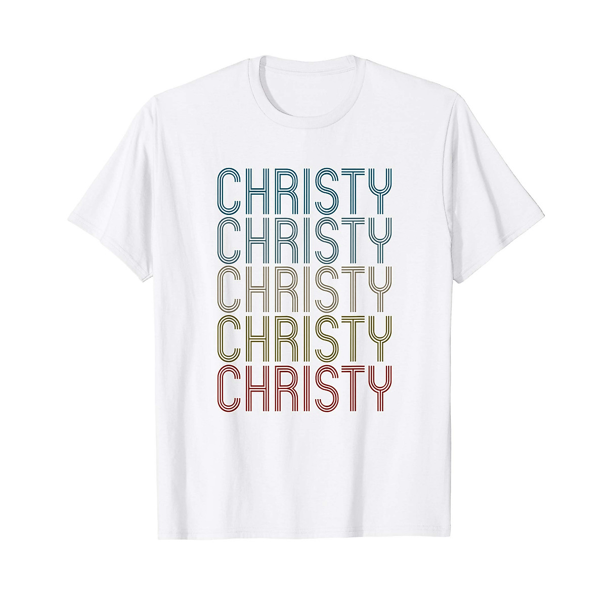 Christy First Name Vintage Retro T-Shirt