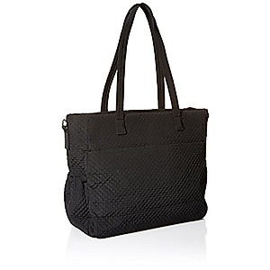 Vera Bradley Women's Microfiber Ultimate Baby Diaper Bag, Classic Black, One Size