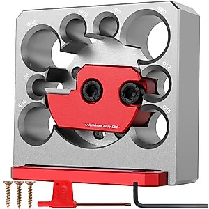Dowel Maker Jig Kit, Metric 8mm to 20mm Adjustable Dowel Maker with Carbide Blade, Electric Drill Milling Dowel Cutter Round Rod Auxiliary Tool Adapters for Wooden Rods Sticks Woodworking Tools