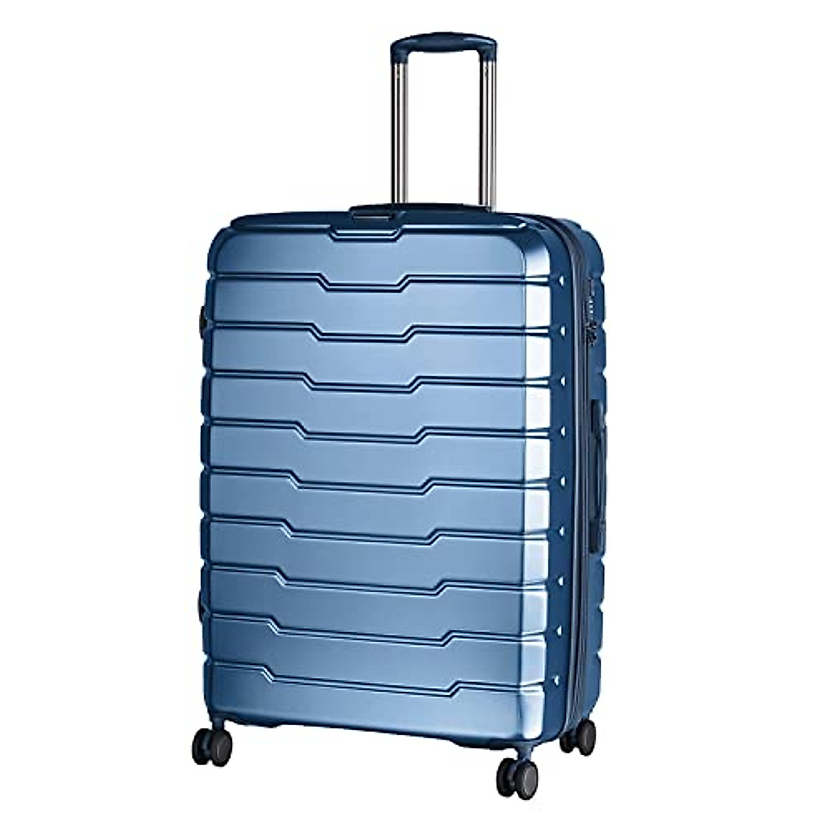 it luggage Prosperous 32" Hardside Checked 8 Wheel Expandable Spinner, Metallic Blue