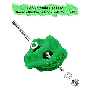 TOPNEW 25PCS Rock Climbing Holds for Kids, Large Climbing Holds for Play Set, Swingset - Adult Rock Wall Holds with Mounting Hardware for Indoor Outdoor Rock Climbing Wall