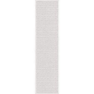 My Texas House Quail Hallow Rug - 1'11" X 7'6" Runner In Natural, High-Low, Geometric Design, Indoor Outdoor Patio And Home Decor