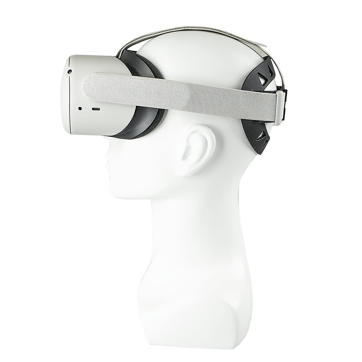 CNBEYOUNG Head Back Padding Compatible with Quest 2 Official Soft Head Strap, Gravity Pressure Balance Cushion Accessories for Quest 2,Reduce Pressure Enhance Support in VR Gaming (Black)