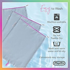 MUMI Shoe Bags - Shoe Organizer Travel Shoe Bag - Gym and Closet Shoe Storage Organizer Bags - 12 x 15 inches Shoe Bag for Storage Set of 2 - Orange