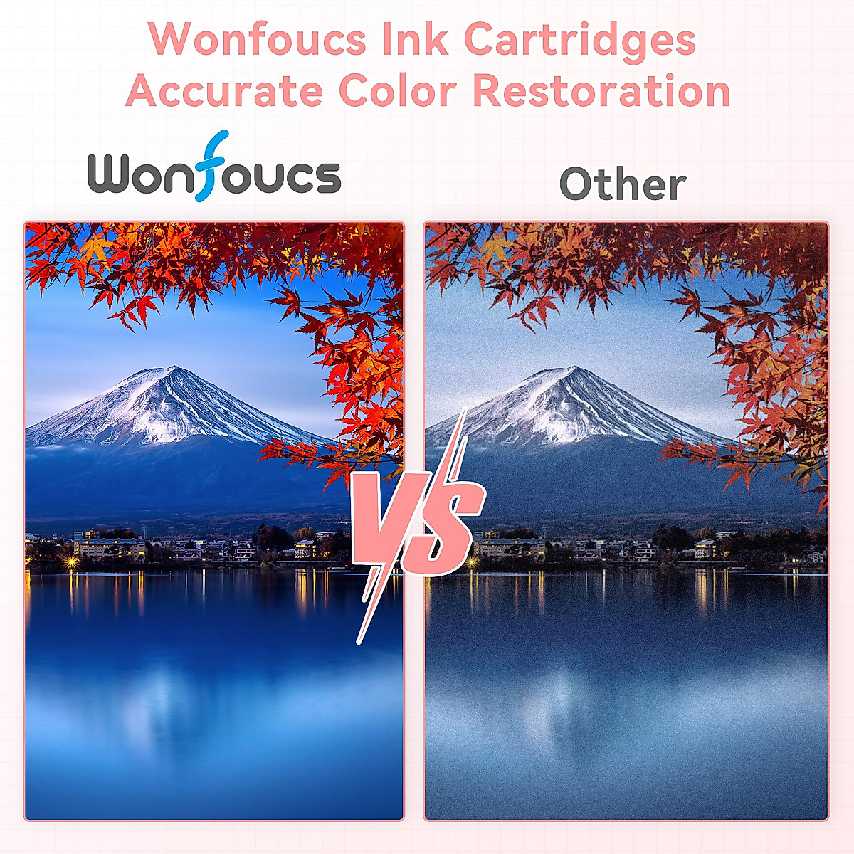 Wonfoucs Compatible for Canon Selphy CP1300 CP1500 Ink and Paper, Compatible for CP1200 CP1000 CP910 CP900 CP810 CP760 CP770 CP780, KP-108IN 3 Color Ink Cartridges and 108 Sheets 4x6 Photo Paper