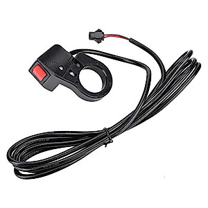 Electric Bike Rocker Switch, PVC Universal Motorcycle Handlebar On/Off Switch for E-Bike, Motorcycle, Scooters
