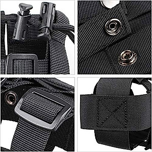 WYNEX Tactical Water Bottle Pouch of Weave Design, MOLLE Bottle Holder Kettle Pouches Hydration Carrier Bag, Adjustable H20 Bottle Holster Waist Pack for Hydro Flask, Nalgene, Contigo Bottle