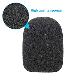 YOUSHARES NT1-A Microphone Pop Filter - Mic Foam Windscreen Cover for Rode NT1-A, NT2-A, NTK, NT1000, NT2000, K2 and Rode Podcaster Microphones