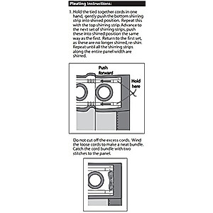 Home Sewing Depot Grommet Tape for Grommet Draperies - 6 Yards - Fits #10 & #12 Grommet