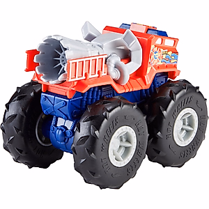 Hot Wheels Monster Trucks Twisted Tredz Vehicles, Creature-Themed 1:43 Scale Toy Truck with Pull-Back Motor & Giant Wheels, Gift for Kids Ages 3 Years Old & Up
