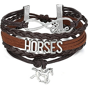 Yabber Horse Love Forever & Ever Infinity Bracelet - Leather Wrap