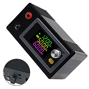 60W Regulated Voltage Power Supply With Fan Cooling System, Adjustable Switching DC Regulated Bench Power Supply, DC Voltage Transformer, Shows Voltage, Current, Power, Capacity, Energy