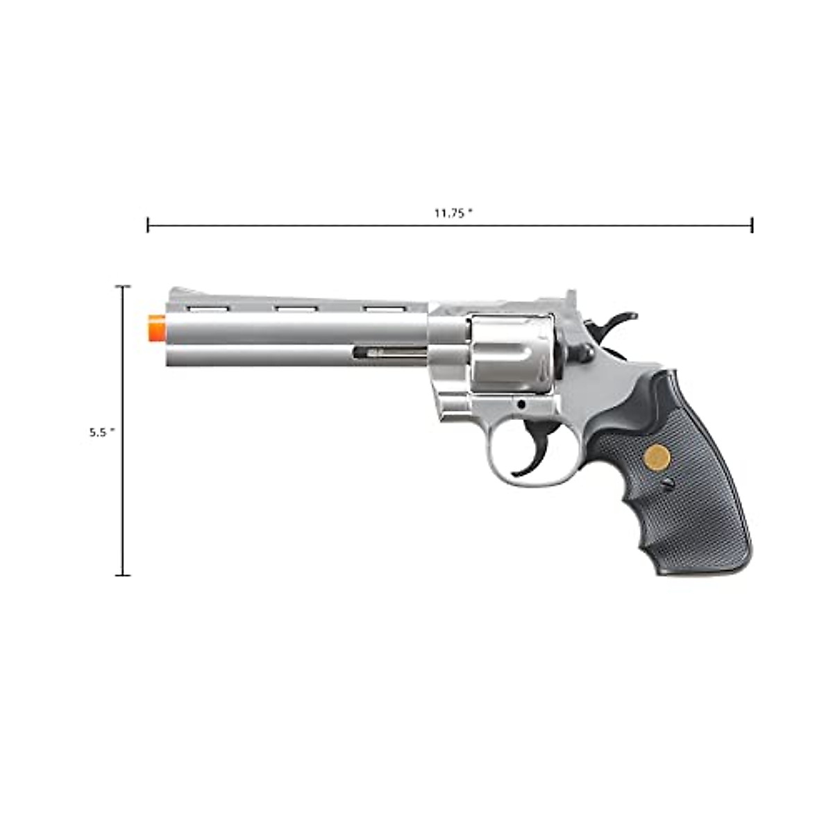 Airsoft 36S Spring Revolver Low Powered Airsoft Pistol Durable Plastic - Silver