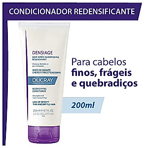 Ducray Densiage Redensifying Conditioner, Visiblity Thickens Brittle Aging Hair, 6.7 oz.
