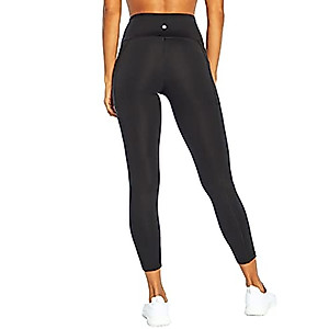 BALLY TOTAL FITNESS High Rise Pocket Ankle Legging, Black, Medium (FLL1000A)