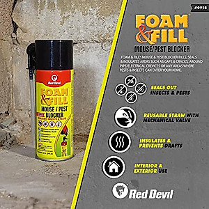 Red Devil 0918 Fill Foam, ‎1-Pack, Yellow