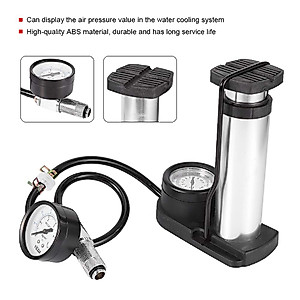 753 Water Leakage Tester, Double Barometer Air Pressure Guage for Computer Water Cooling System, Computer Water Cooling System Water Tank Leak Test Detector