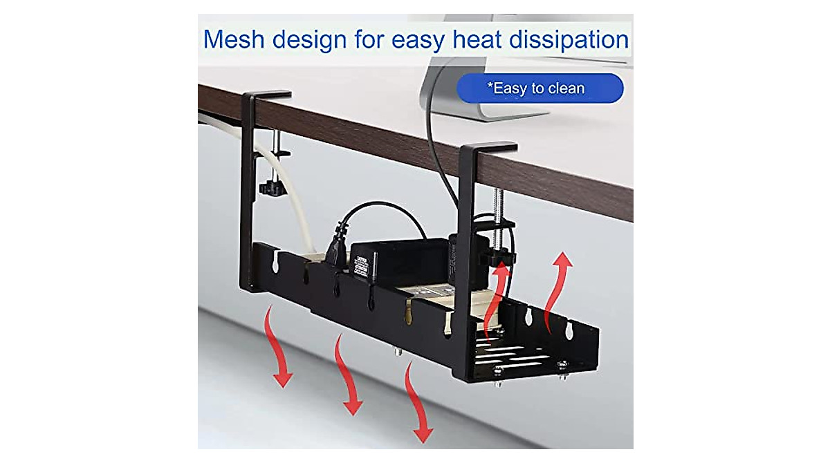 Desktop Cable Management System for Tidy Workspaces