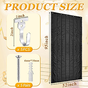 Fabbay Large Sound Dampening Blanket Soundproof Blanket for Door Acoustic Noise Blocking Blanket Studio Sound Absorption Sheet (95 x 52 Inch)