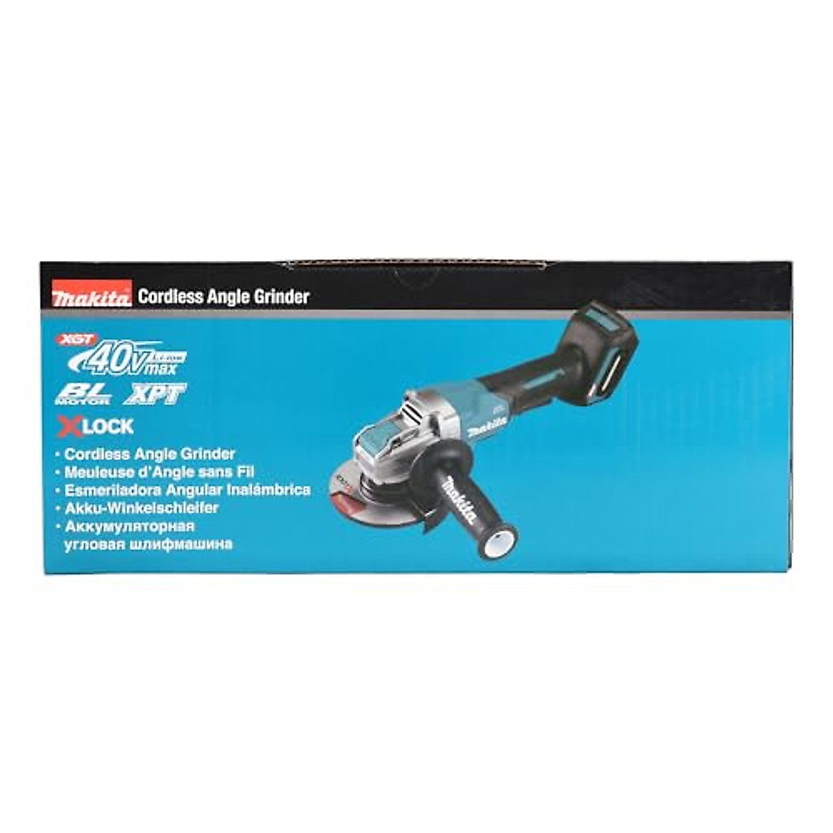 Makita GA047GZ 4.9-inch (125 mm) Rechargeable Disc Grinder, 40 V Max, Battery, Charger, and Case Sold Separately