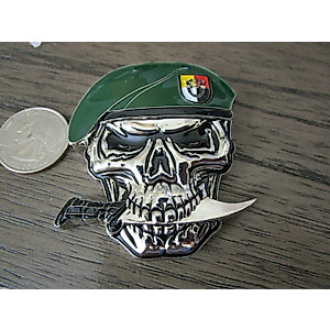 United States Army Special Forces Group Green Berets Creed 3rd SFG (A) Reapers Skull Challenge Coin