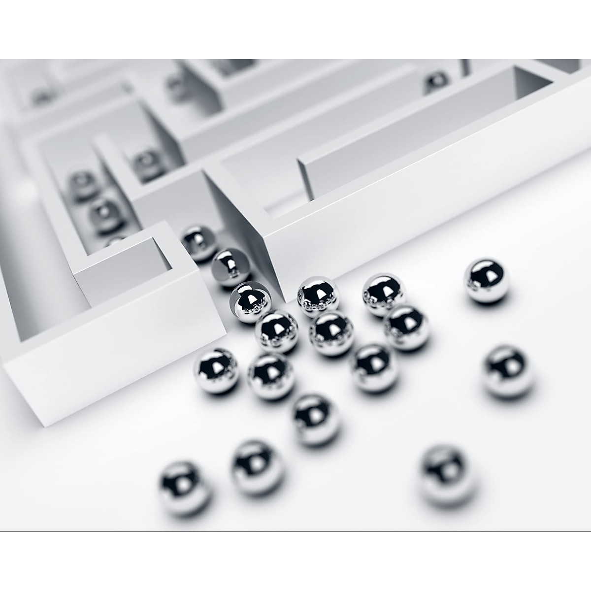 Four (4) Replacement Steel Balls for Labyrinth Game