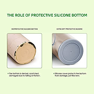 SUPKIT Small Coffee Thermos, Stainless Steel Thermos Cup, BPA Free, Insulated Water Bottle for Hot Drink and Cold Drink, Perfect for Biking, Camping, Office, Car or Outdoor Travel (12 oz, Silver)