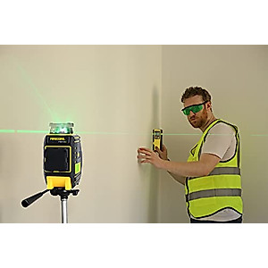 Firecore Laser Level Self Leveling 2x360 Green Beam Dual Plane Leveling and Alignment Laser Tool for Construction and Picture Hanging, Magnetic Pivoting Base Included(F92T-XG)