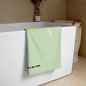 Mr. & Mrs. Panda Beach Towel Cloverleaf - Good Luck, Large, Sauna Towel, Gardener, Job Change, Move, New Job, Sauna, Bath Towel, Garden, XL, Flower Tendril, Nature