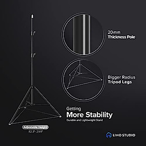 LimoStudio, 700W Output Lighting Series, LMS103, Soft Continuous Lighting Kit for White and Black Umbrella Reflector with Accessory and Carry Bag