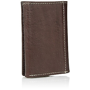 ARIAT Floral Inlay Buck Edge Trifold Wallet Accessory, Brown, NA