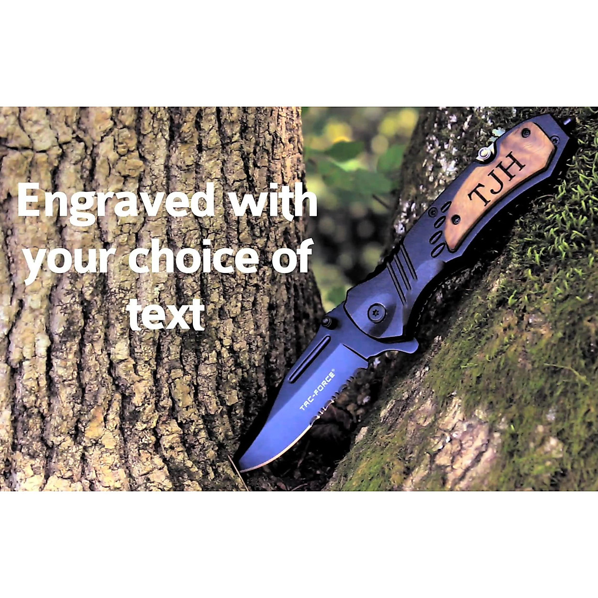 Palmetto Wood Shop Customized Gifts For Men, Personalized Engraved Pocket Knife, 30 Optional Icons, Everyday Carry, Boyfriend Gift, Valentines Day, Fathers Day